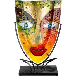 Casablanca by Gilde Dekovase &raquo;Face&laquo; handbemalt bunt Glas