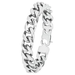 Amor Herren Edelstahlarmband &raquo;9418190&laquo; silber 22cm, Edelstahl