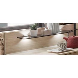 Wiemann Schrankaufsatz &raquo;Br&uuml;ssel&laquo; wahlweise mit Beleuchtung braun Holzwerkstoff B/H/T: 40cm, ohne LED-Beleuchtung
