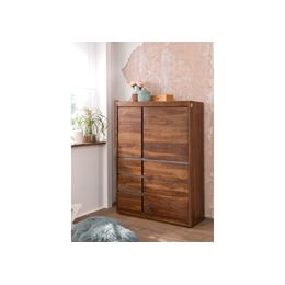 Highboard Sheesham 102x40x147 noble unique lackiert SYDNEY #102