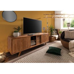 TV-Board Teak 180x45x60 natur unbehandelt BUTON #104