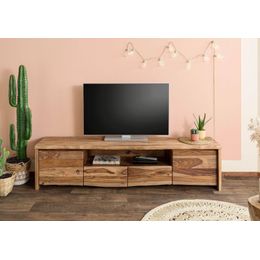 TV-Board Sheesham 200x45x50 natur lackiert / sandgestrahlt PURE SHEESHAM #221