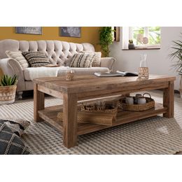 Couchtisch Teak 130x75x45 natur unbehandelt BASSANO #139
