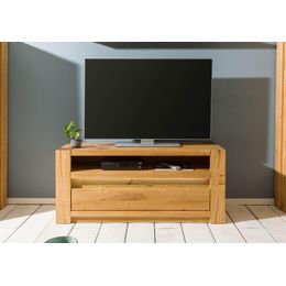TV-Board Wildeiche 123x40x53 natur ge&ouml;lt KENT #109