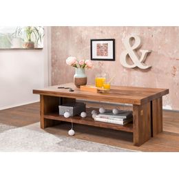 Couchtisch Sheesham 130x70x45 noble unique lackiert SYDNEY #121