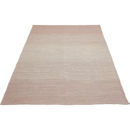 ANDIAMO Teppich &raquo;Opland&laquo; rechteckig 8 mm H&ouml;he meliert, mit Farbverlauf, reine Baumwolle rosa Baumwolle B : 120cm 1 Stk., 8mm, L: 170cm