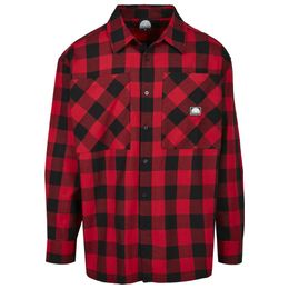 Southpole Button Up Shirt male size XL Red / Black
