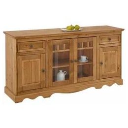 Sideboard OTTO HOME "Melissa", beige (natur gebeizt, gewachst), B:169cm H:85cm T:45cm, Sideboards, Sideboard, Kommode, Breite 169 cm