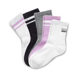 Tchibo - 5 Paar Kinder-Tennissocken - Kinder - Gr. 35-38 - lila
