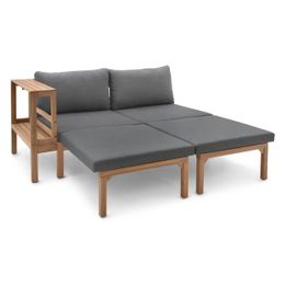 Tchibo - Gartensofa mit separat ausziehbaren Fu&szlig;lehnen - 200x86x73cm - anthrazit -