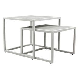 DeVries Beistelltische - 1x43x50cm - hellgrau -
