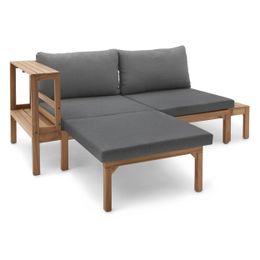Tchibo - Gartensofa mit separat ausziehbaren Fu&szlig;lehnen - 200x86x73cm - anthrazit - Akazienholz / Polyester / Polyurethan
