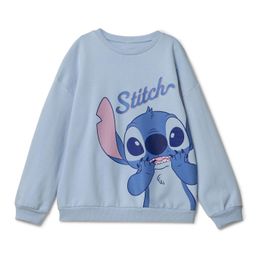 Tchibo - Kinder-Sweatshirt Stitch - M&auml;dchen - Gr. 122/128 - hellblau/print