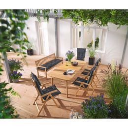 Tchibo - Gartenbankauflage - 160x50x9,5cm - anthrazit -