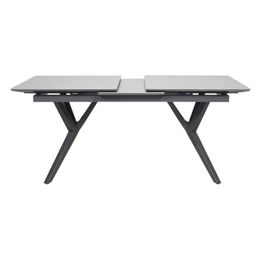 DeVries Ausziehtisch - 160x90x76cm - anthrazit - Aluminium / Edelstahl