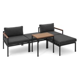 Tchibo - Modulares Garten-Lounge-Set - 182x138x77cm - anthrazit -