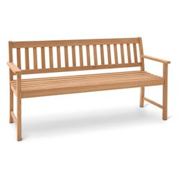 Tchibo - Klassische Teak-Gartenbank - 165x60x85cm - braun - Holz / Edelstahl / Polypropylen