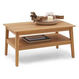 Tchibo - Garten-Couchtisch - 80x50x42,5cm - braun - Akazienholz / Stahl / Polypropylen