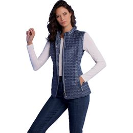 CREATION L PREMIUM Damen Leichtdaunenjacke mit abnehmbaren &Auml;rmeln rauchblau Gr&ouml;&szlig;e 40