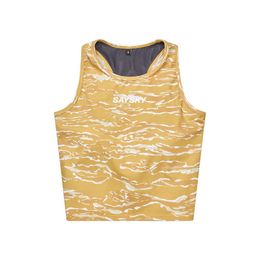 Saysky Tiger Combat Crop Top Bekleidung Damen gelb L