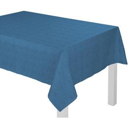WIRTH Tischdecke &raquo;WIESSEE&laquo; blau Baumwolle, Leinen, Modal