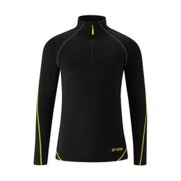 Maier Sports Herren Funktionsshirt &raquo;Roger&laquo; funktionaler Herren Midlayer f&uuml;r Outdoor Touren und Ausfl&uuml;ge gelb 48