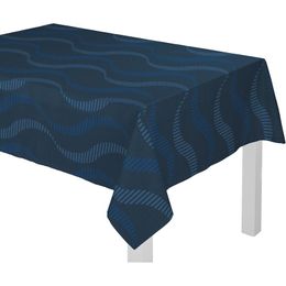 WIRTH Tischdecke &raquo;LUPARA&laquo; blau Baumwolle, Polyester