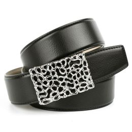 Anthoni Crown Damen Lederg&uuml;rtel mit filigraner silberfarbener Schlie&szlig;e schwarz 80