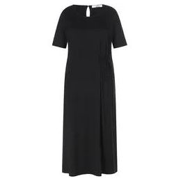 Jersey-Kleid Rundhals-&shy;Ausschnitt Emilia Lay schwarz, 52