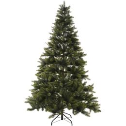 Creativ deco K&uuml;nstlicher Weihnachtsbaum &raquo;Weihnachtsdeko aussen, k&uuml;nstlicher Christbaum, Tannenbaum&laquo; von h&ouml;chster Qualit&auml;t gr&uuml;n Kunststoff H: 150cm bis
