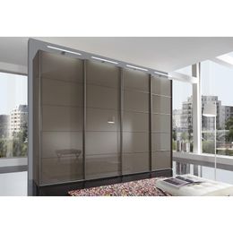Wiemann Schwebet&uuml;renschrank &raquo;Westside&laquo; grau B/H/T: 330cm x 236cm x 67cm, T&uuml;ren: 4 Stk. Glasfront