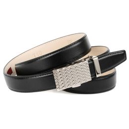 Anthoni Crown Damen Lederg&uuml;rtel Stilvoller G&uuml;rtel in schwarz, elegante Schlie&szlig;e schwarz 105