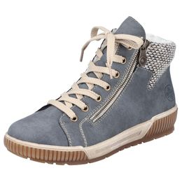 Rieker Damen Winterboots in sportivem Look blau 38