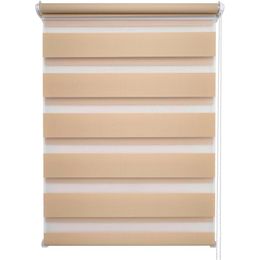 Sch&ouml;ner Wohnen Kollektion SCH&Ouml;NER WOHNEN-Kollektion Doppelrollo &raquo;Klemmfix-Doppelrollo&laquo; Lichtschutz ohne Bohren freih&auml;ngend beige Kunststoff, Polyester 150cm, einseitig 