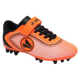 Fu&szlig;ballschuh Jako "J-SFG COURSE EV", Kinder, Gr. 32, orange (neon orange, jet schwarz), Synthetik, Textil, Schuhe Fu&szlig;ballschuh, f&uuml;r Rasenpl&auml;tze