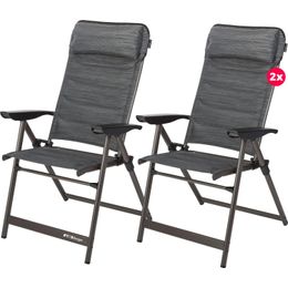 Berger Slimline Klappsessel 2er Set Anthrazit - Klappst&uuml;hle