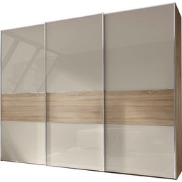 Schwebet&uuml;renschrank STAUD "Sinfonie Plus, edles Design in hochwertiger Qualit&auml;t, Made in Germany", beige (sandglas), B:298cm H:240cm T:68cm, Holzwerkstoff, Schr&auml;nke, Schwebet&uuml;renschrank, Mit vier verschiedenen Ausstattungsvarianten