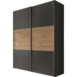 Schwebet&uuml;renschrank STAUD "Includo, Made in Germany", dekor vulkan, artisan eiche, B:225cm H:222cm T:68cm, Holzwerkstoff, Schr&auml;nke, Schwebet&uuml;renschrank, Mit vier verschiedenen Ausstattungsvarianten