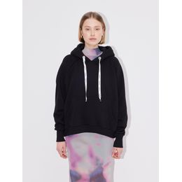 Hoodie LEGER "Hayley, LeGer by Lena Gercke", Damen, Gr. 40, schwarz, Sweatware, Obermaterial: 70% Baumwolle, 30% Polyester, normal normal, Rippb&uuml;ndchen, Sweatshirts Hoodie