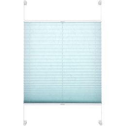 Sch&ouml;ner Wohnen Kollektion SCH&Ouml;NER WOHNEN-Kollektion Plissee &raquo;Sch&ouml;ner Wohnen&laquo; Lichtschutz ohne Bohren verspannt mit Klemmtr&auml;ger blau Obermaterial: 95% Polyester, 5% Metall 220cm