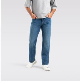 Regular-fit-Jeans MAC "Rick", Herren, Gr. 34, L&auml;nge 34, blau (dunkelblau authentic wash), Denim/Jeans, Obermaterial: 99% Baumwolle, 1% Elasthan, unifarben, regular fit kn&ouml;chellang, Jeans Regular-fit-Jeans, im Five-Pocket Style