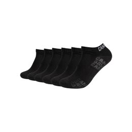 Kurzsocken CAMP DAVID "mesh ventilation", Damen, Gr. 43-46, schwarz, Baumwollmischung, unifarben, Socken Kurzsocken, mit dezentem Markenlogo, Topseller