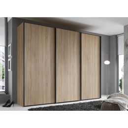 Schwebet&uuml;renschrank STAUD "Sinfonie Plus, edles Design in hochwertiger Qualit&auml;t, Made in Germany", sonoma eiche, B:298cm H:222cm T:68cm, Holzwerkstoff, Schr&auml;nke, Schwebet&uuml;renschrank, Mit vier verschiedenen Ausstattungsvarianten