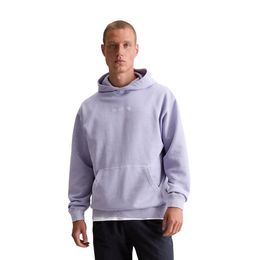 Marc O'Polo Hoodie MARC O'POLO DENIM, Herren, Gr. L, lila (lavender mist), Sweatware, Obermaterial: 100% Baumwolle, relaxed fit, Rippb&uuml;ndchen, Sweatshirts Hoodie, relaxed fit, gro&szlig;e R&uuml;ckenstickerei