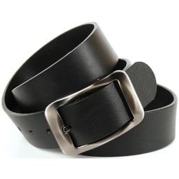 Anthoni Crown Herren Lederg&uuml;rtel Hochwertiger Denim-G&uuml;rtel schwarz 90