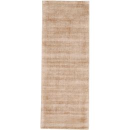 Teppich CarpetFine "Ava Viskoseteppich", beige, B:75cm H:13mm L:240cm, Viskose, Teppiche, Teppich, Seidenoptik, leichter Glanz, auch als L&auml;ufer erh&auml;ltlich