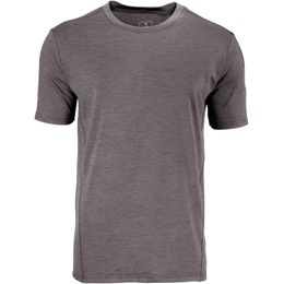 Funktionsshirt LPO "NAKIN BASIC MEN", Herren, Gr. S (48), grau (anthrazit), 94% Polyester; 6% Elasthan, k&ouml;rpernah, Shirts Funktionsshirt, Funktionsshirt mit V-Ausschnitt