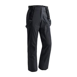 Skihose Maier Sports "Anton Light 2.0", Herren, Gr. 27, Kurzgr&ouml;&szlig;en, schwarz, 100% Polyester, Hosen Skihose, Herren Schneehose mit Hosentr&auml;gern, wind/wasserdicht, Regular Fit