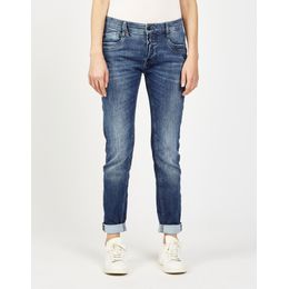 5-Pocket-Jeans Gang "94GERDA", Damen, Gr. 26, N-Gr, precious wash, Denim/Jeans, Obermaterial: 79% Baumwolle, 20% Polyester, 1% Elasthan, regular fit normal, Jeans 5-Pocket-Jeans, aus Sweat Denim, Relaxed Fit