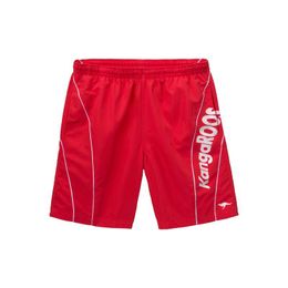 Kangaroos Herren Kangaroos Badeshorts mit Schriftzug rot 7, N-Gr